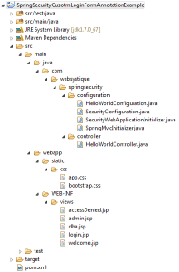Spring Security 4 Custom Login Form Annotation+XML Example - WebSystique