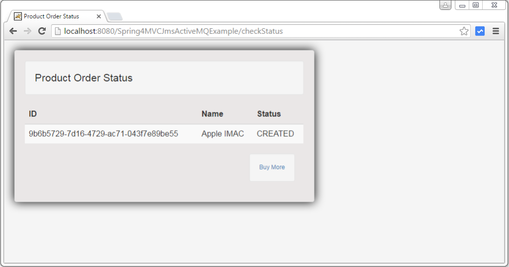 Spring 4 MVC + JMS + ActiveMQ annotation based Example - WebSystique