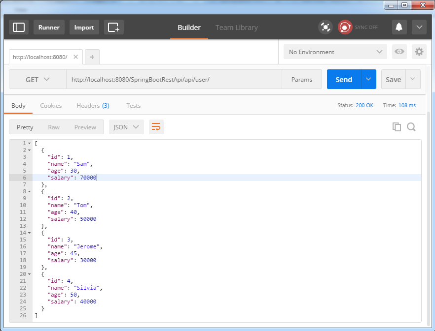 Spring Boot Rest API Example WebSystique
